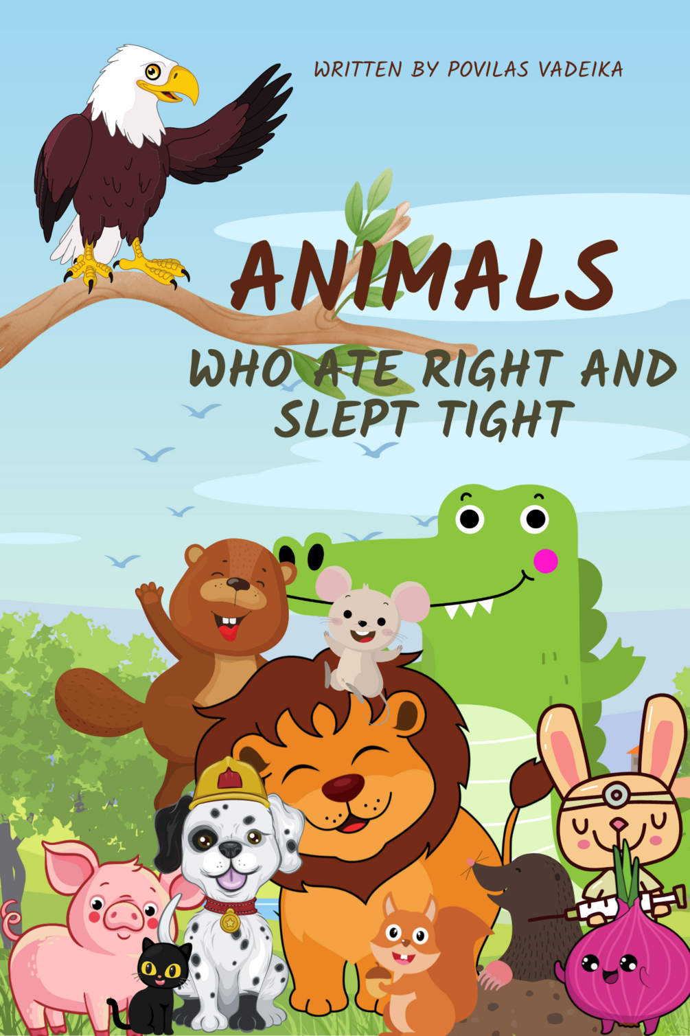 (12 stories) Book for kids - Animals who ate right and slept tight ...