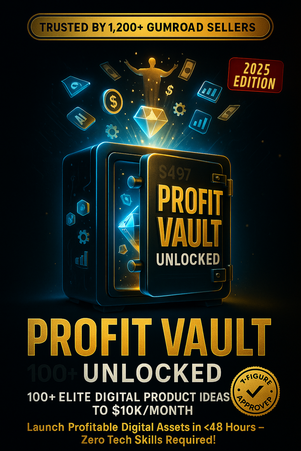 Profit Vault Unlocked: 100+ Elite Digital Product Ideas to $10K/Month