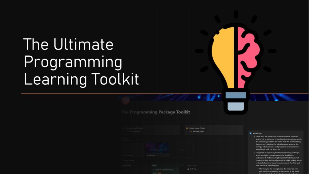 The Programming Package Toolkit - A learning Framework for the future ...