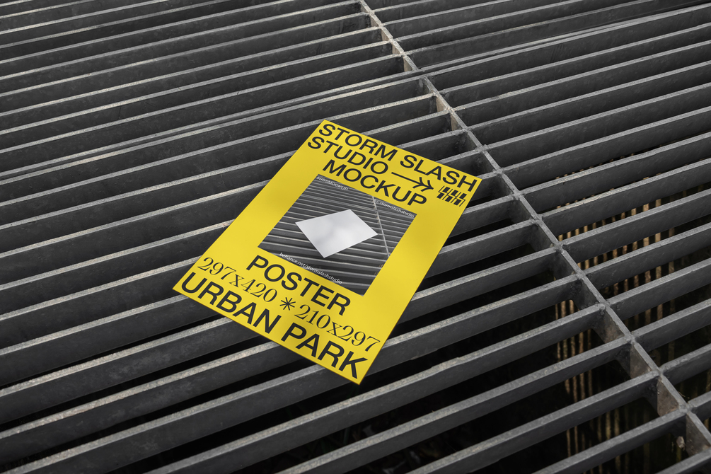 URBAN PARK POSTER MOCKUP - By Storm Slash Studio