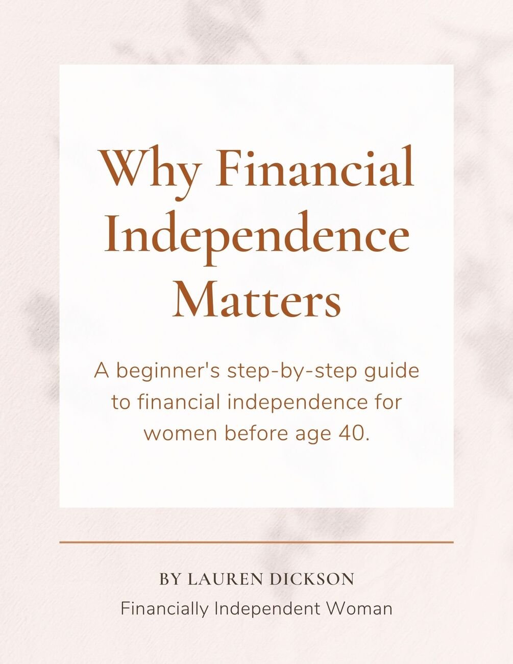 Why Financial Independence Matters