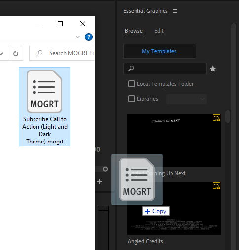 YouTube Call-to-Action MOGRT (Light and Dark Theme)