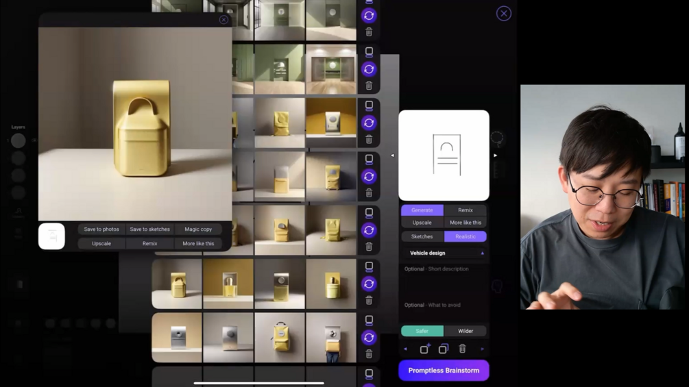 Workshop: AI for Lightning-Fast Design Concept Inspiration Using Sketches