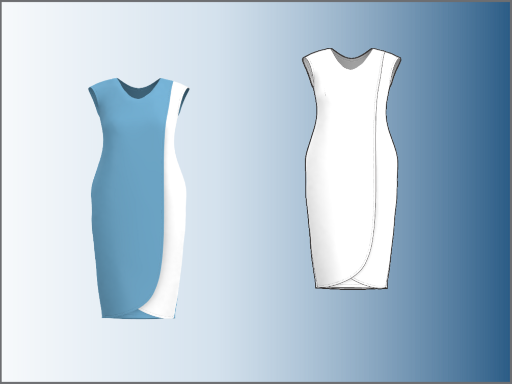 Women’s Breastfeeding Dress Pattern for CLO3D/Ai
