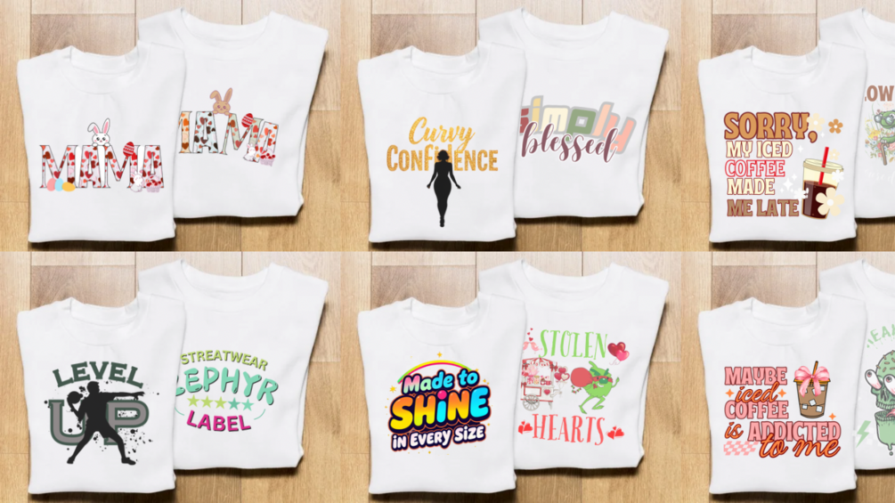10 Best-Selling T-Shirt Designs – Ready for Print & Commercial Use