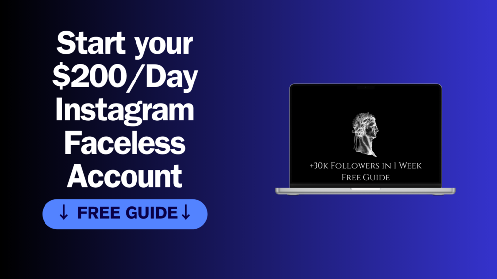 The Secrets to Start an Instagram Faceless Account and to Get +30k ...