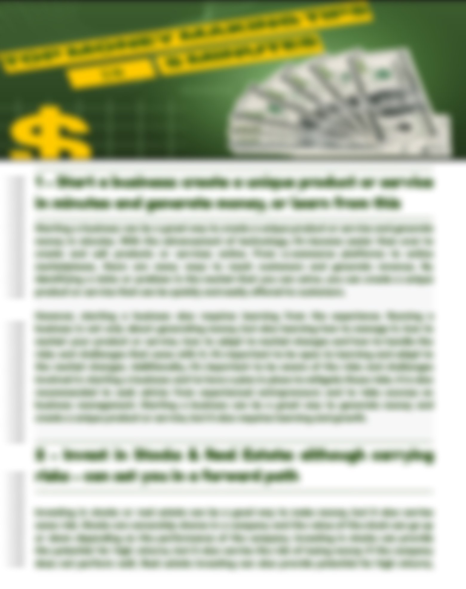 Top 5 Money Making Tips in 5 Minutes