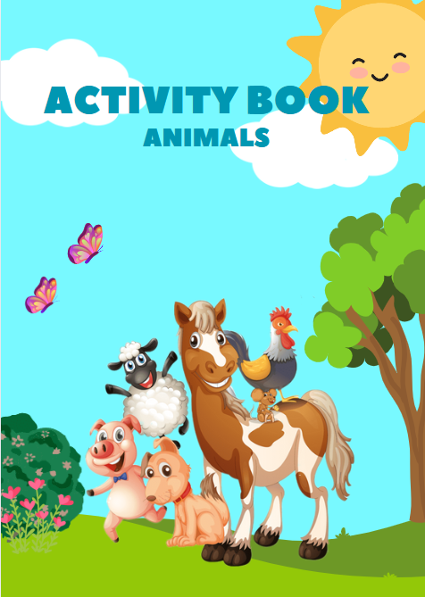Animal Themed Activity Book For Kids