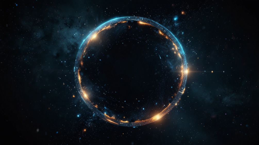 Stellar Halo Portal Virtual Background – Quantum Silence