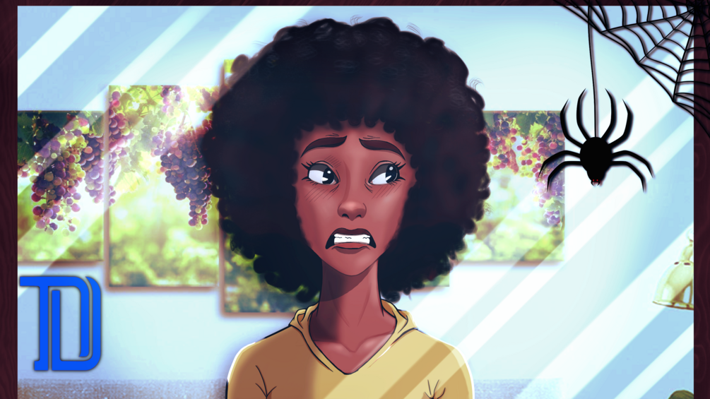 Scared Lady full wallpaper