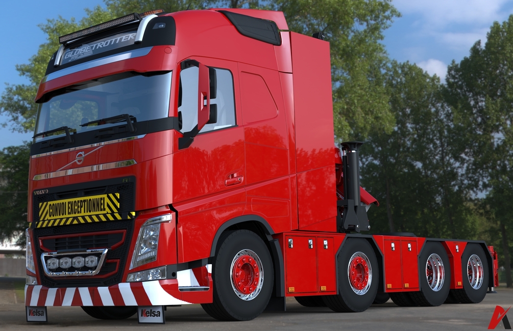 3D Volvo FH 8x4