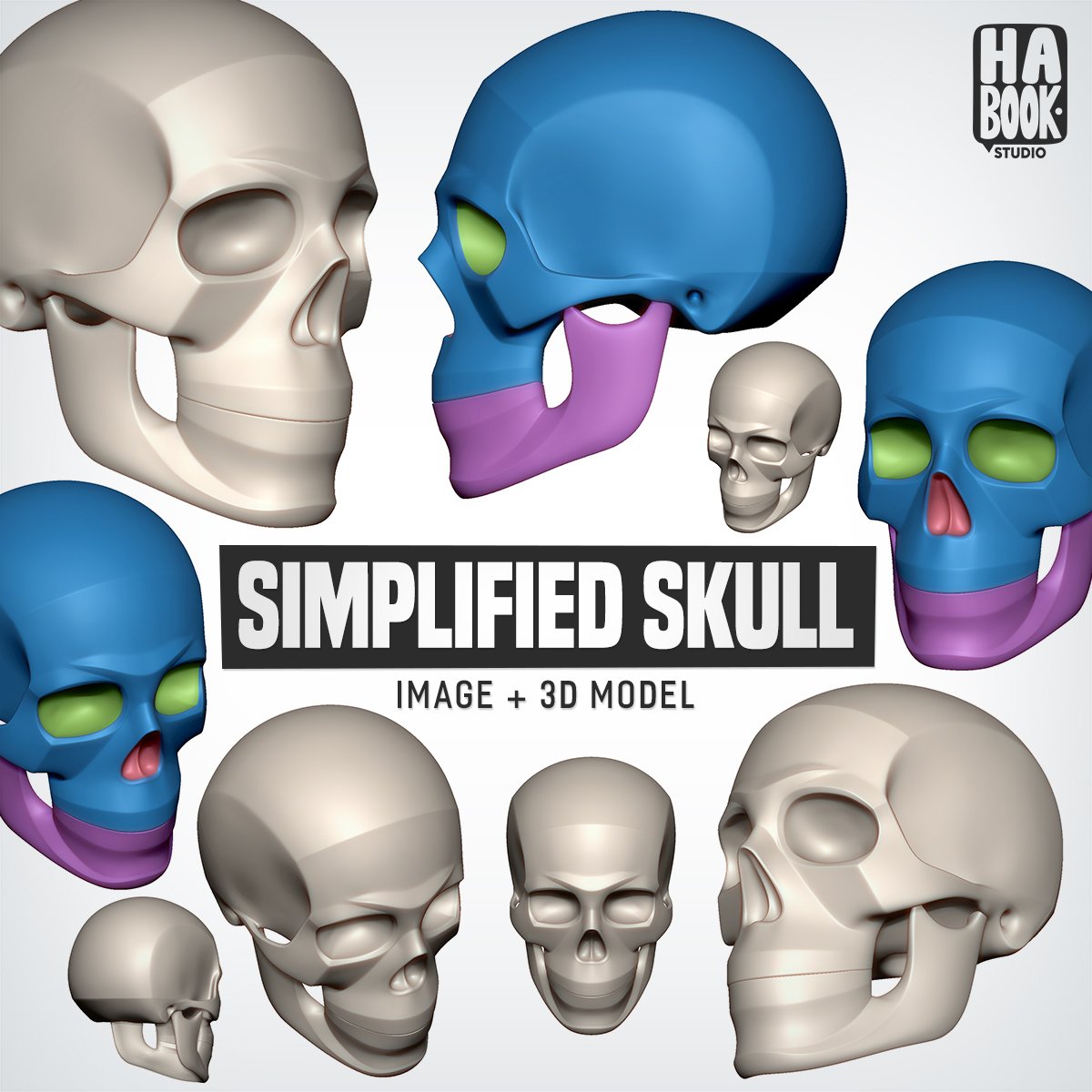 Free Simplified Skull Pack! - HABOOK