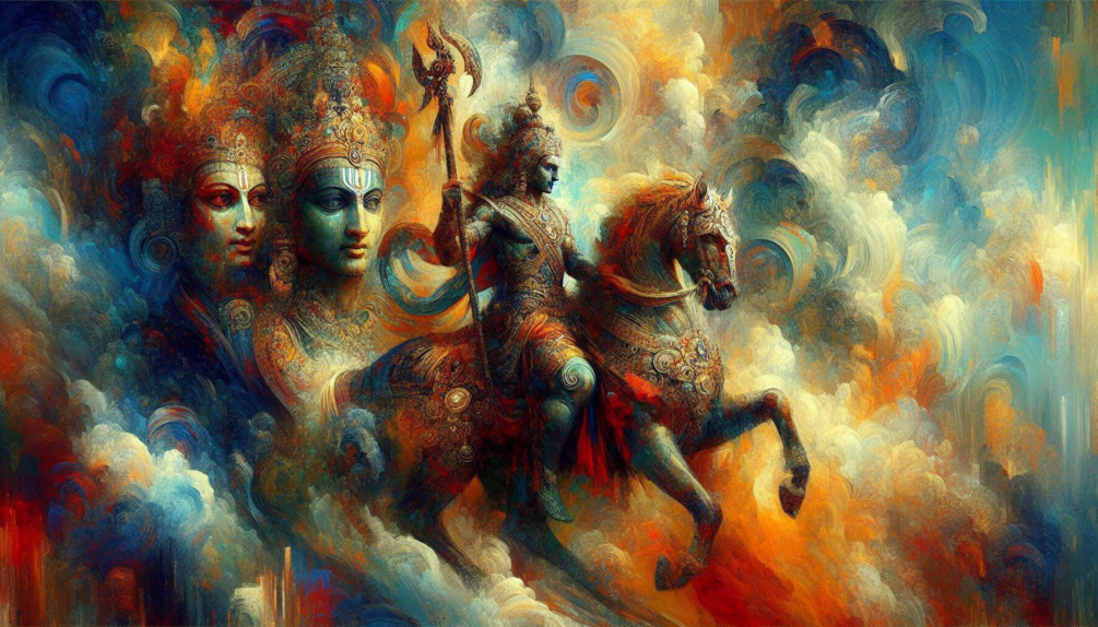 🌟 Divine Expressions: Abstract Images of Gods 🌌🎨