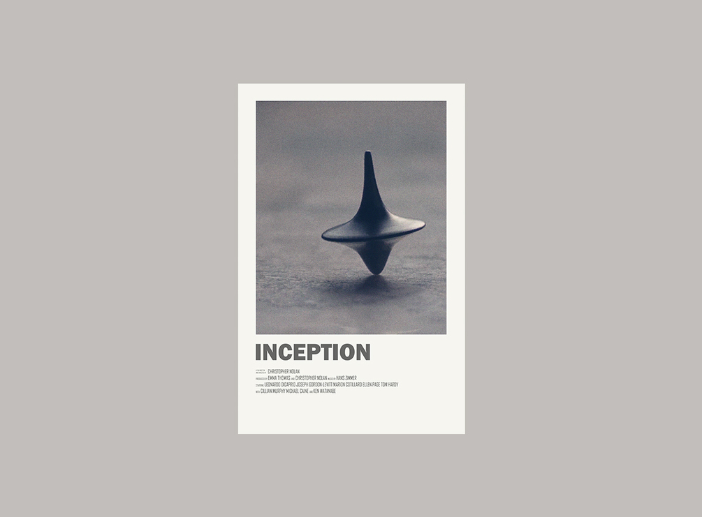 Minimalist Inception Poster Digital Copy
