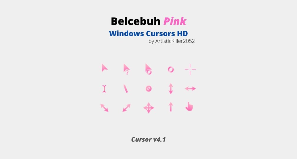 Belcebuh v4.1 Pink Cursor HD Windows 11/10/7