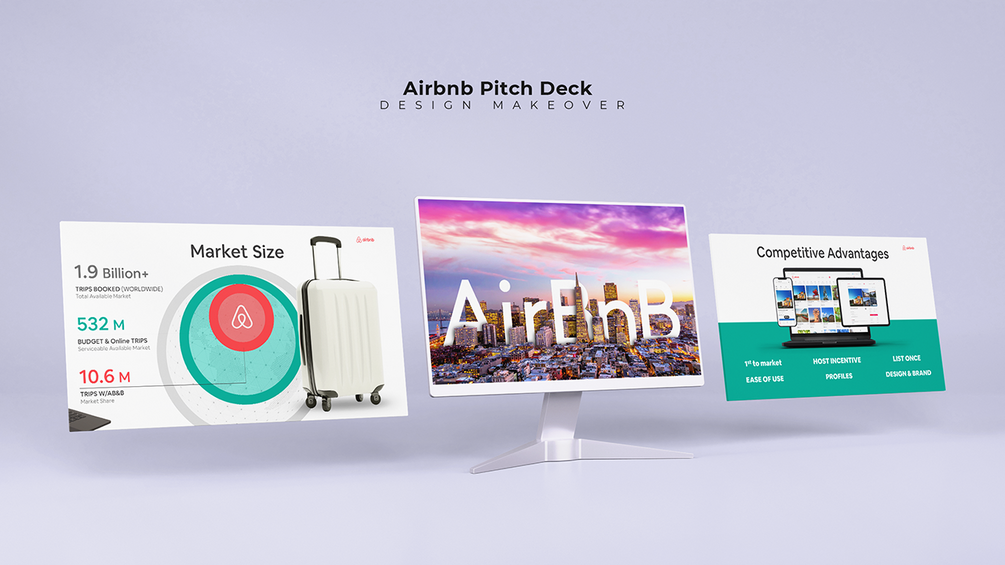 Airbnb Pitch Deck Redesign (PowerPoint Template)