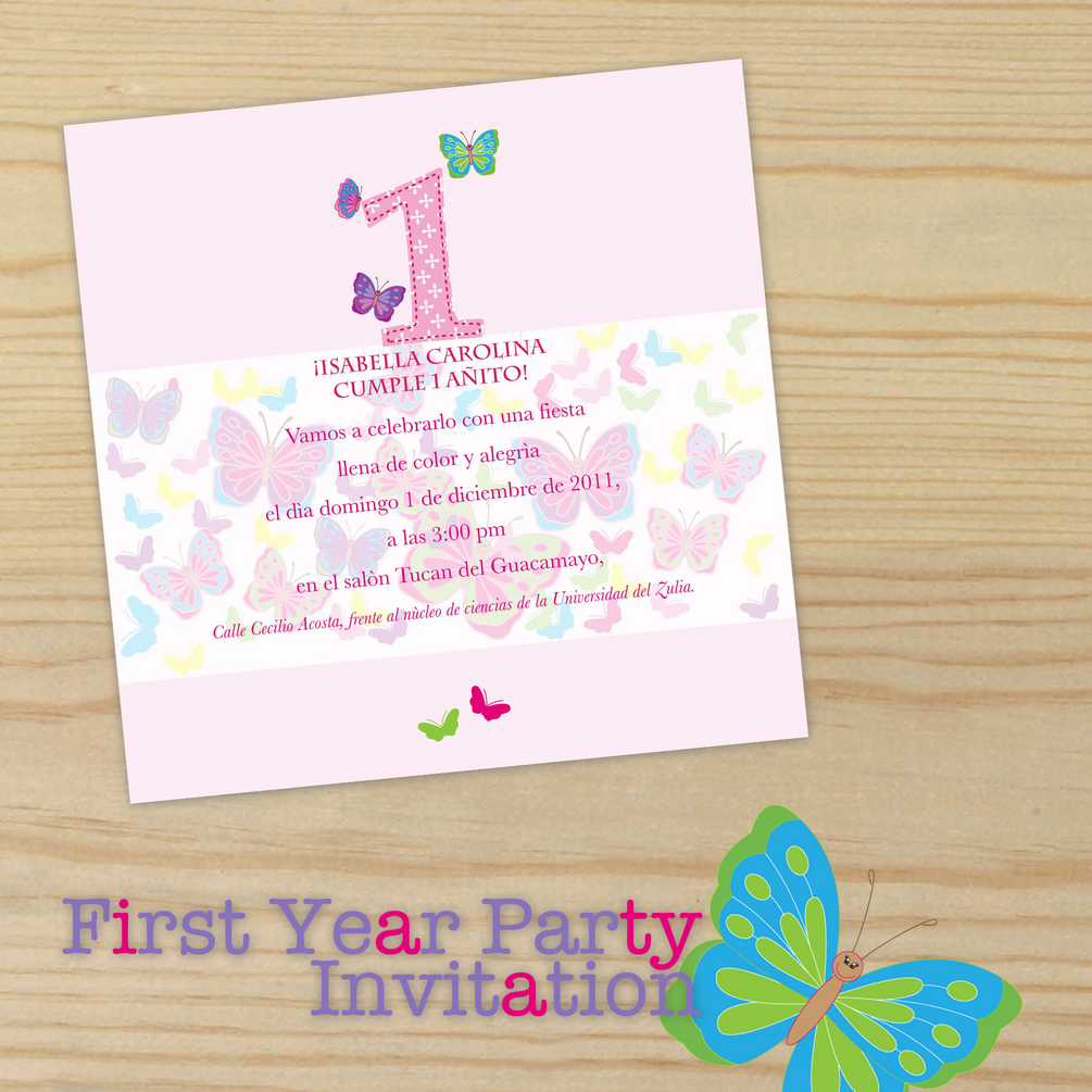 First Year Party Invitation