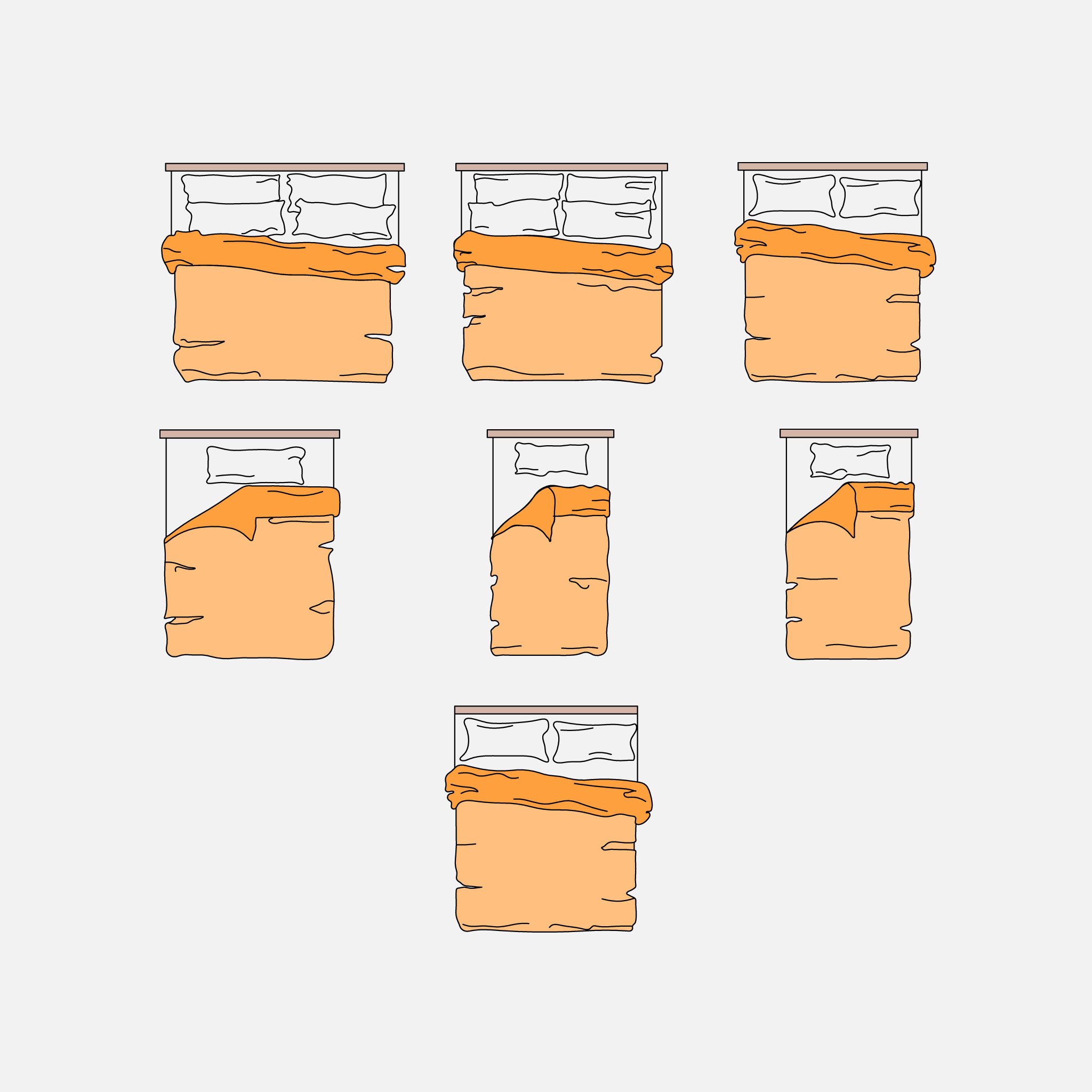 2D Parametric Bed Furniture Pack 2