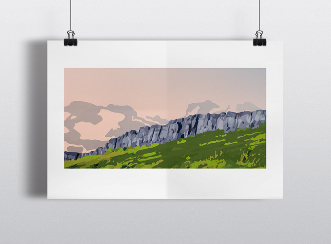 Stanage Edge Print