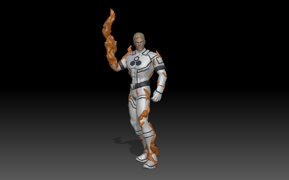 HUMAN TORCH - FUTURE FOUNDATION - MCP SCALE