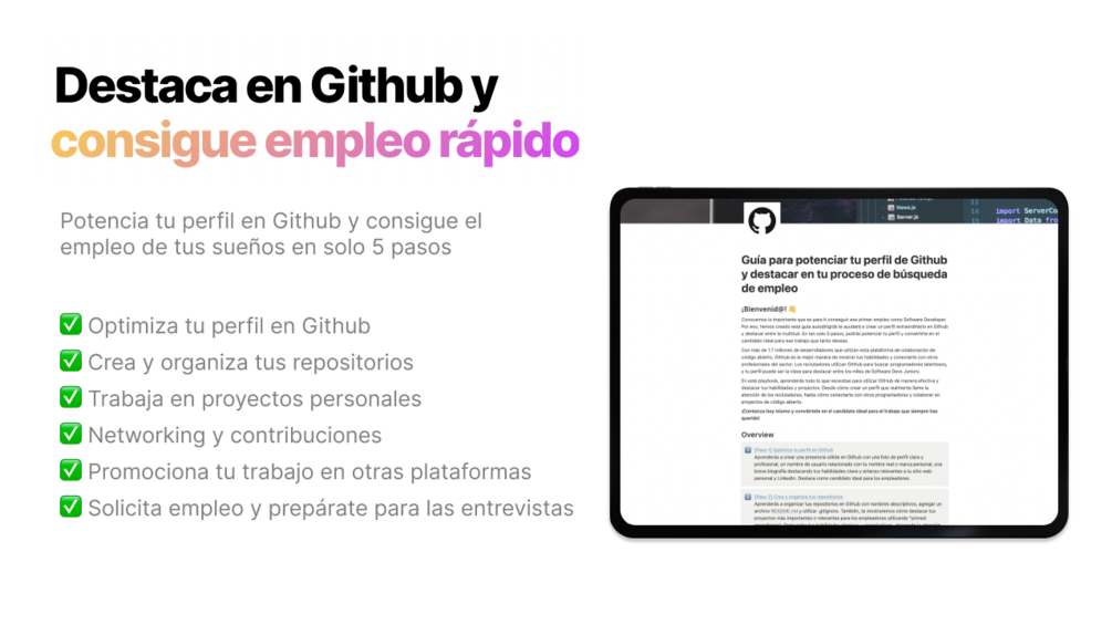 Playbook | Destaca en Github y consigue empleo rápido