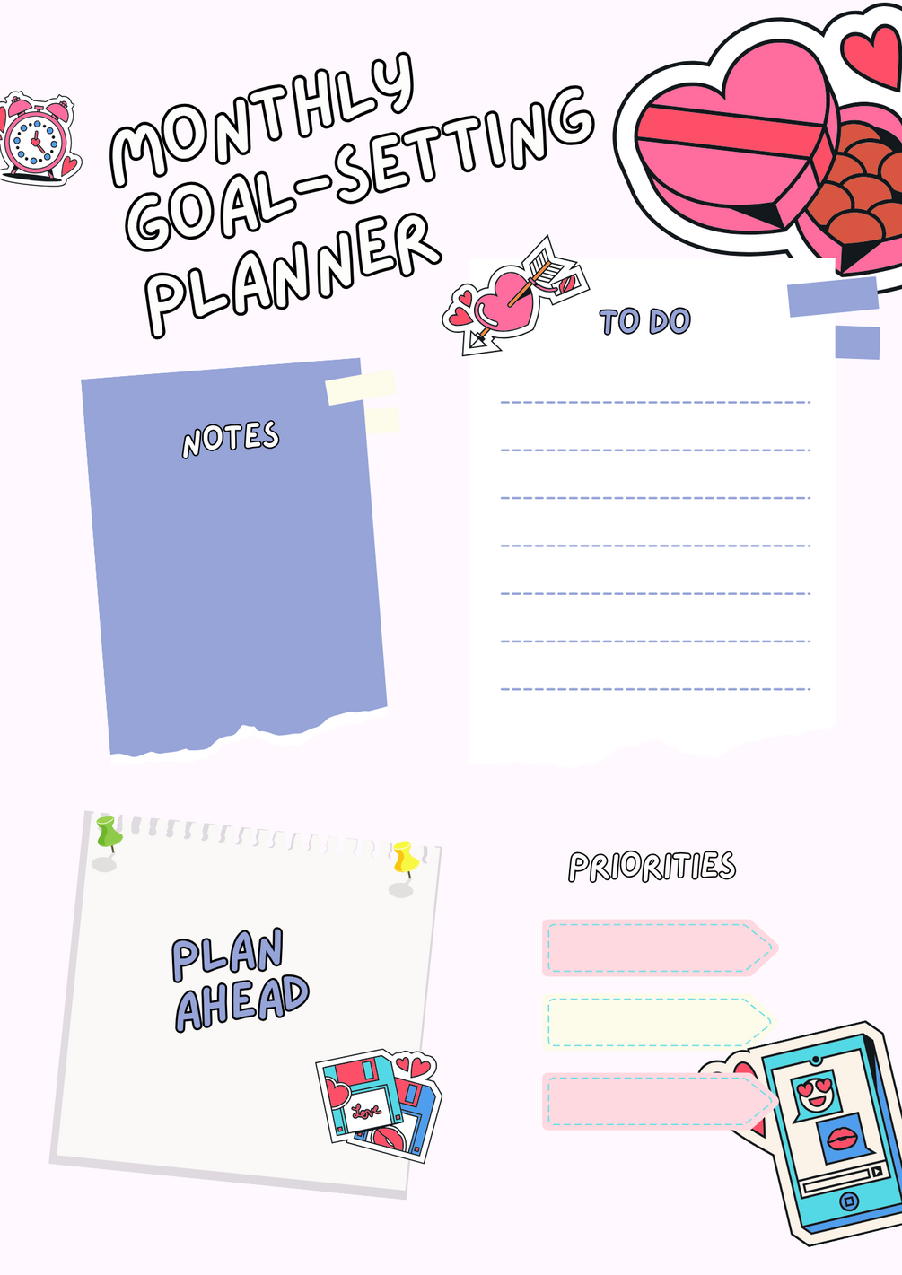 Monthly Goal-setting Planner