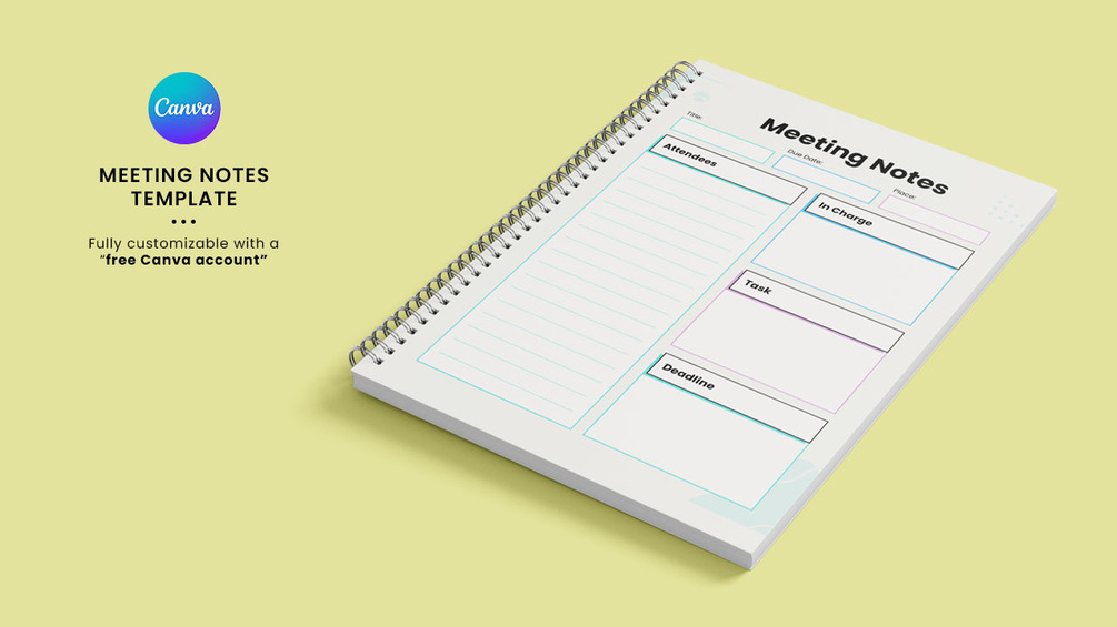 Meeting Notes | Canva Template