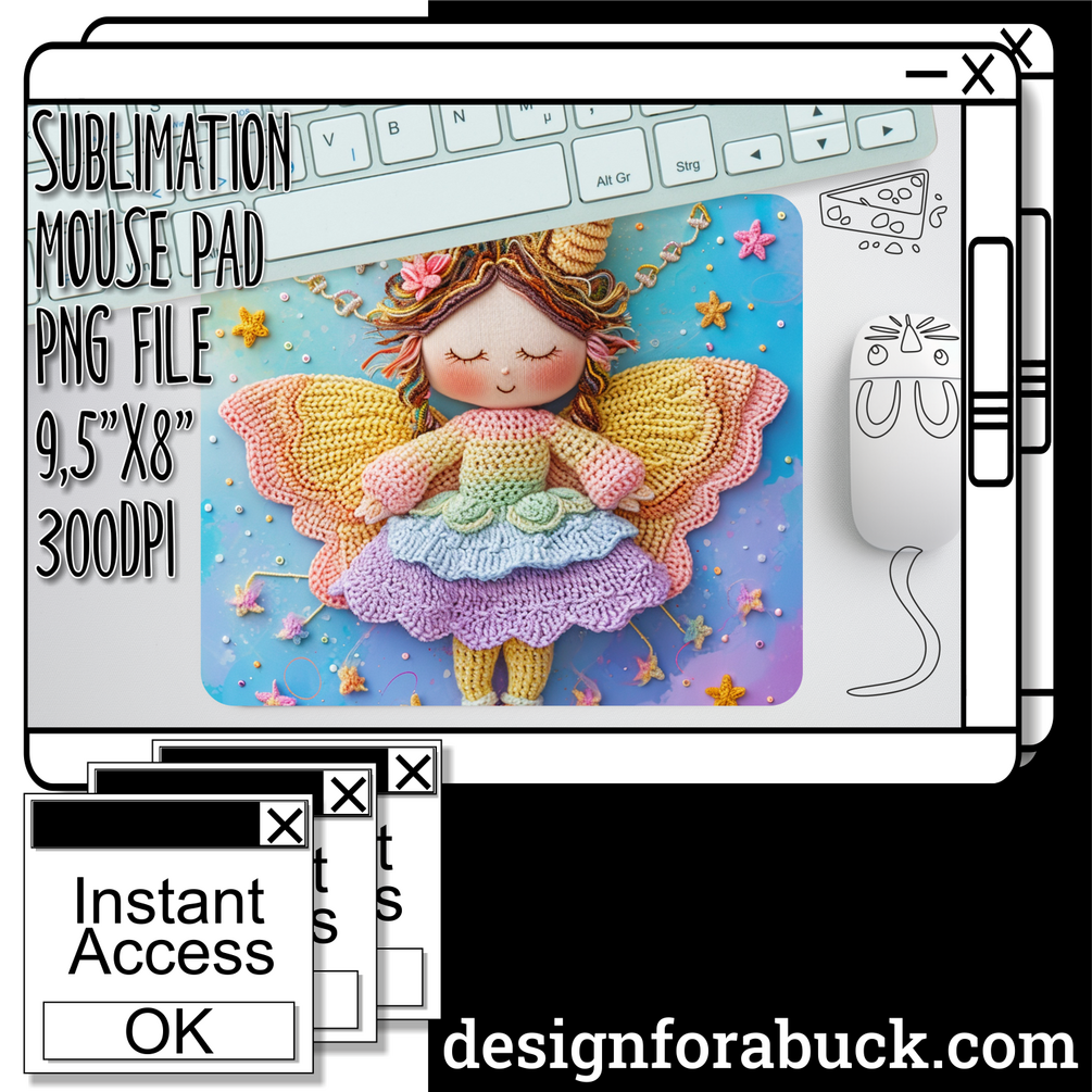 Enchanted Whimsical Wonderland - Sublimation Mouse Pad PNG Template ...