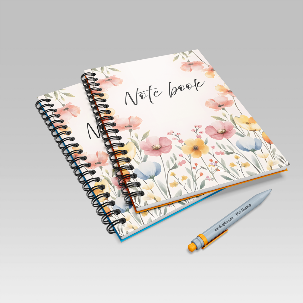 Flower-Themed Digital Notebook (6×8″) | Simple & Easy-to-Use Printable ...