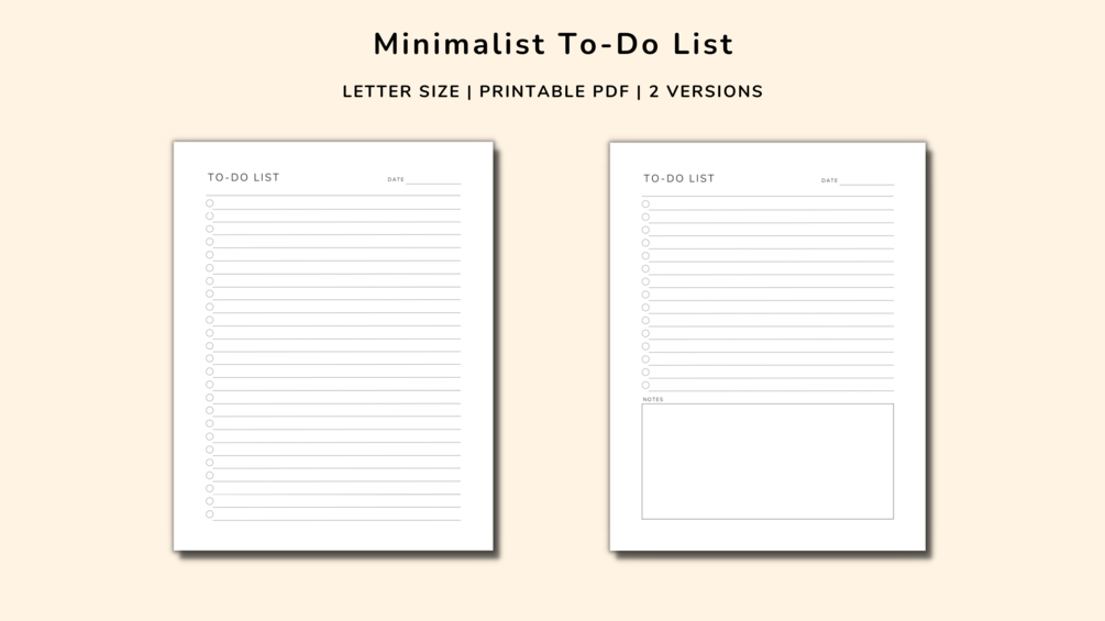 Minimalist To-Do List