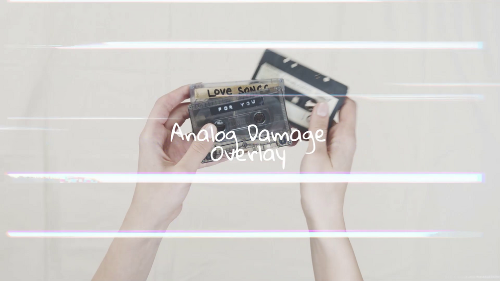 Analog Damage Overlay: Motion Graphics