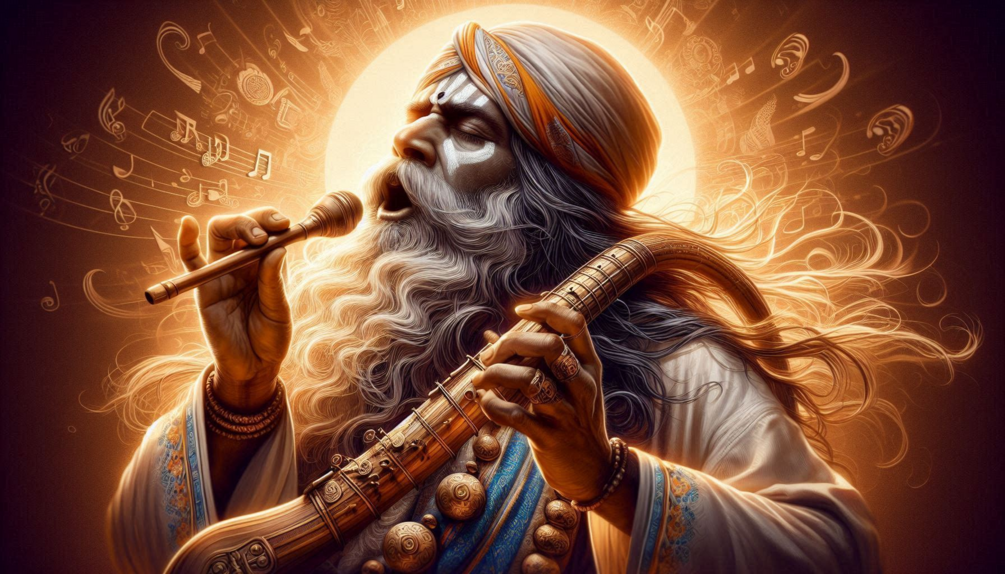 🎵 Mesmerizing Vector Art of a Musical Guru Singing a Raga 🎶🎨 #raga # ...