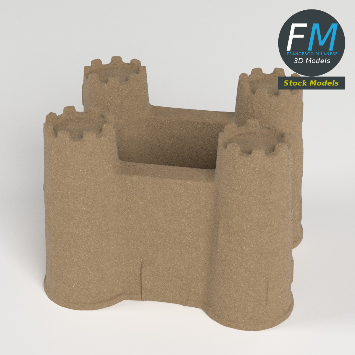 3D MODEL - Sand castle