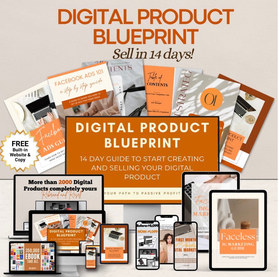 Digital Blue Print Earn Using my Digital Blue print and Canva Templates