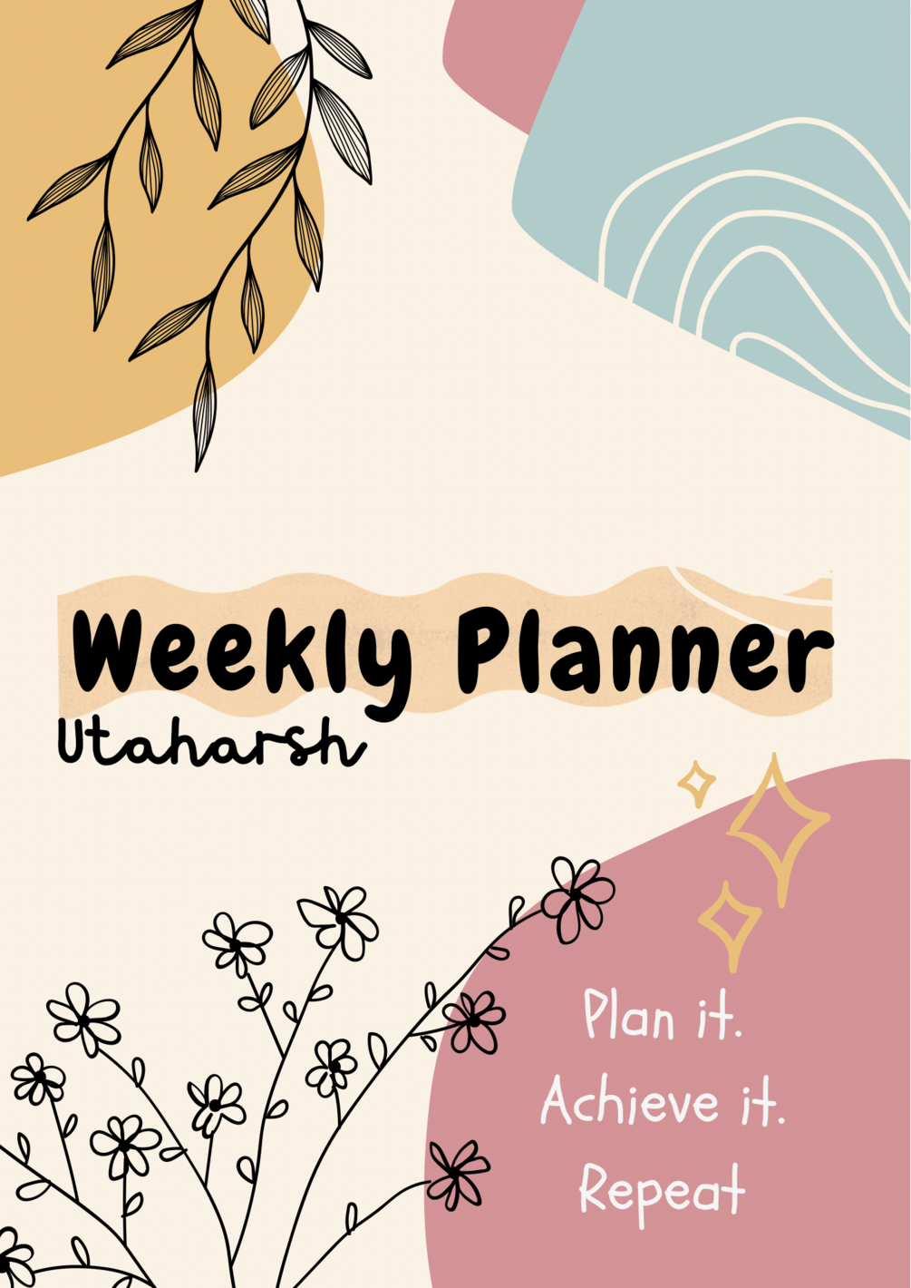 Minimalist Weekly Planner Template