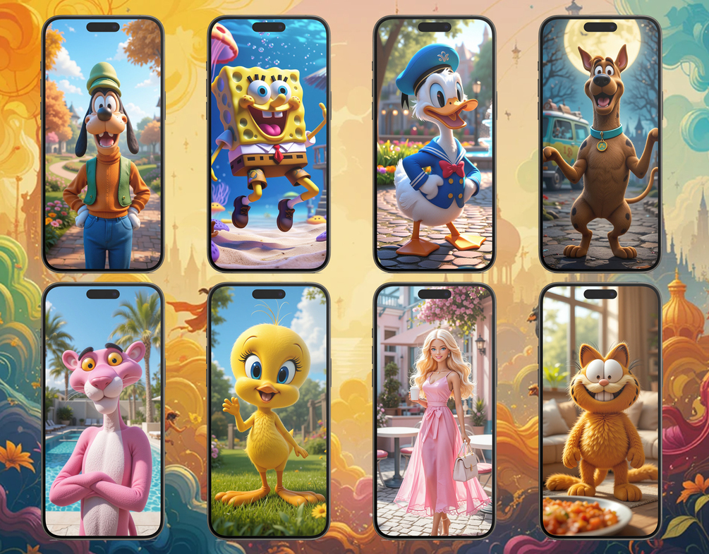 Ultra HD Famous Cartoons Wallpapers For Mobile (IOS & Android)