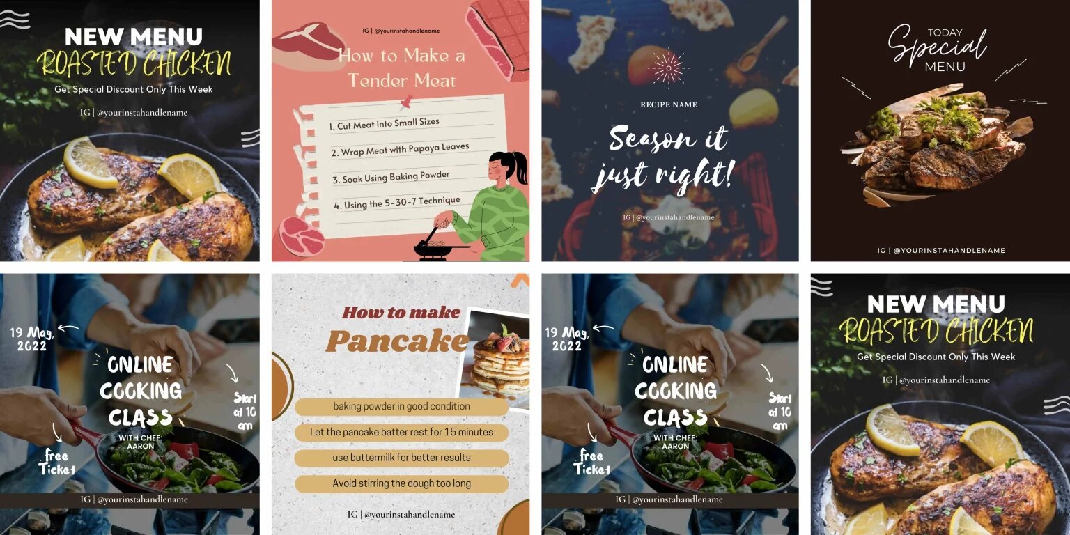 Canva Cooking 60 Template