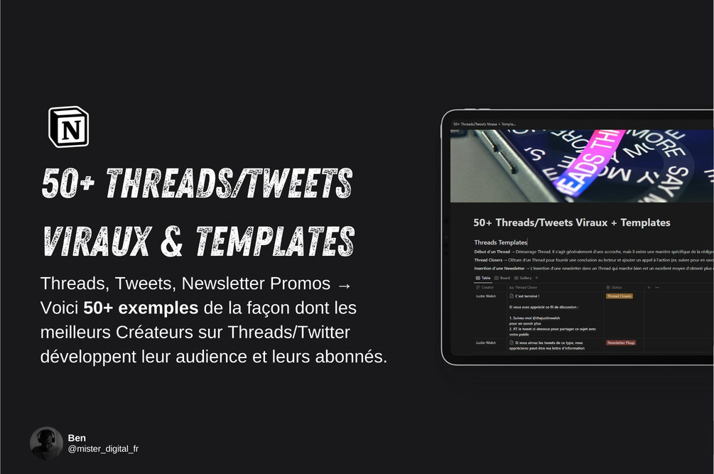 50+ Threads Templates