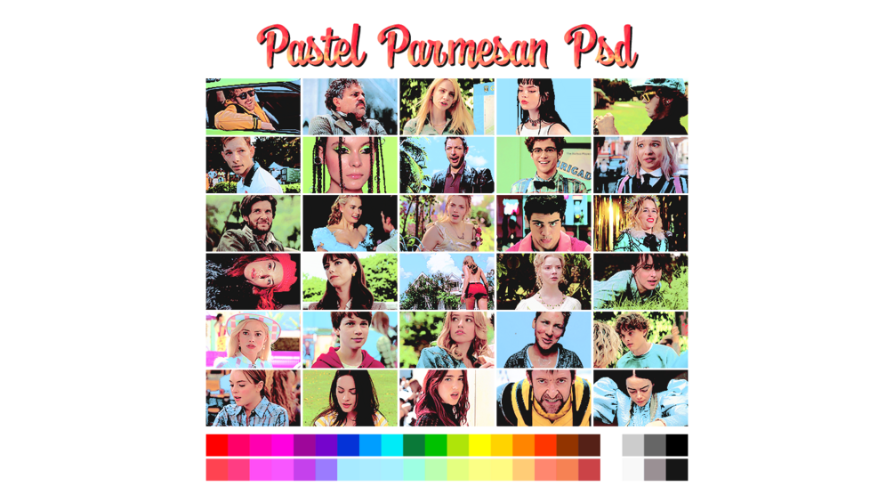 pastel parmesan coloring psd