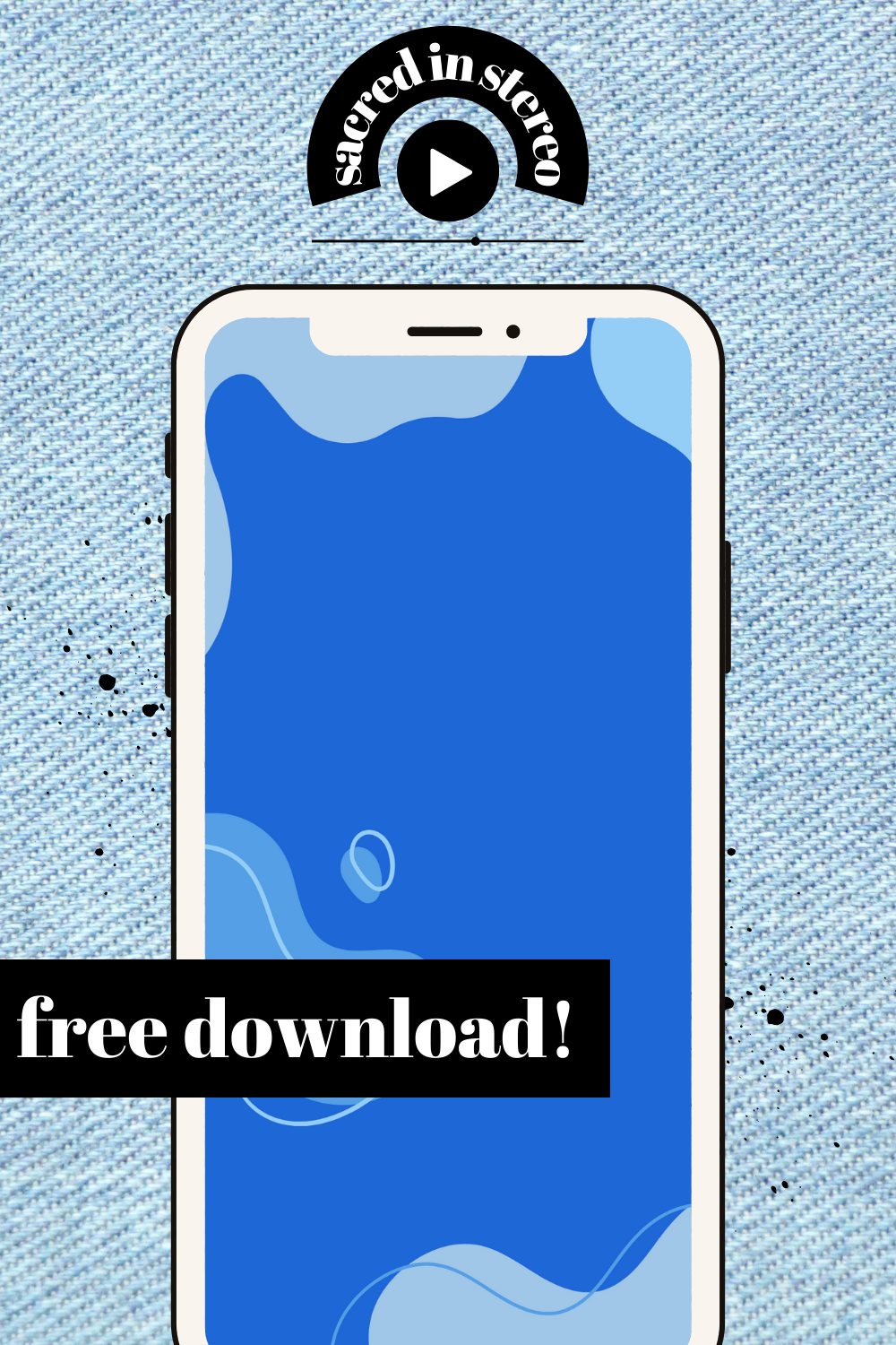 custom lockscreen: abstract blue