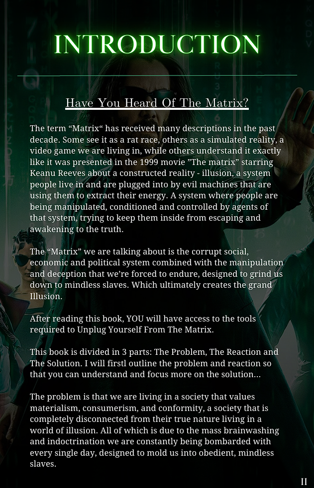 UNPLUG FROM THE MATRIX (+ The Secret)