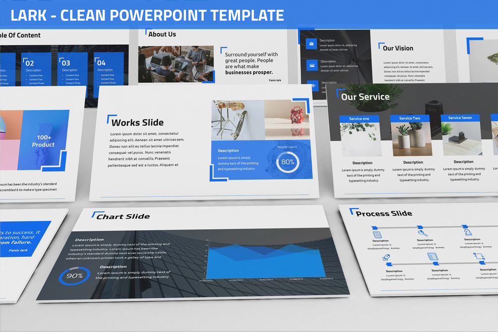Lark - Free Clean Powerpoint Template