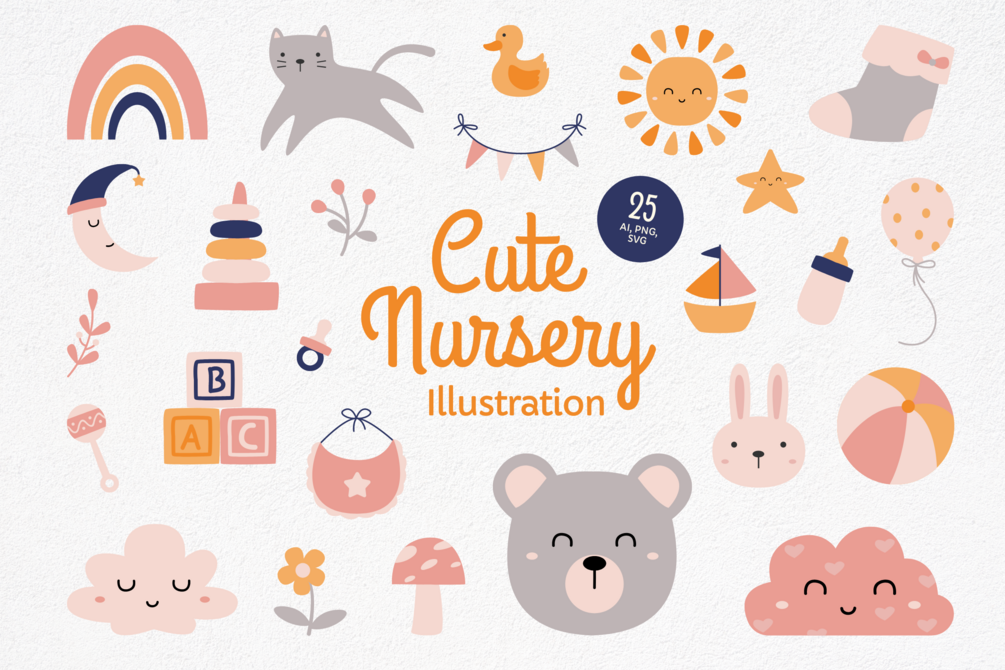 Cute Nursery Illustration