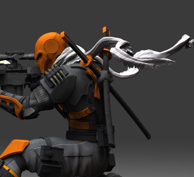 Deathstroke STL Files for 3D printing by CG Pyro fanarts collectible