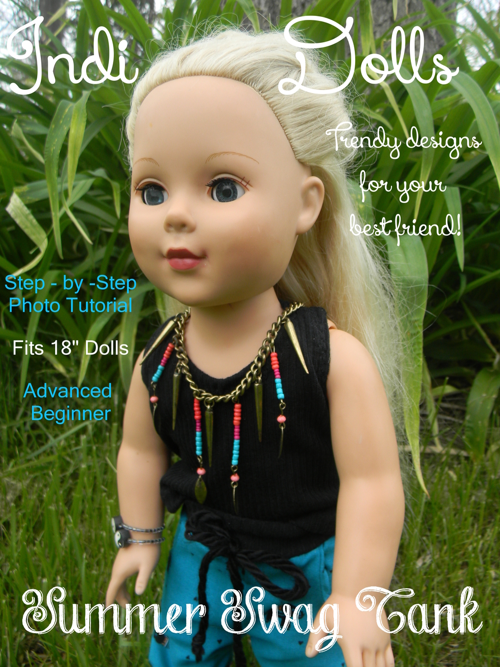 AG Doll V Neck Casual Tank Top Pdf Sewing Pattern - Fits 18" Dolls ...