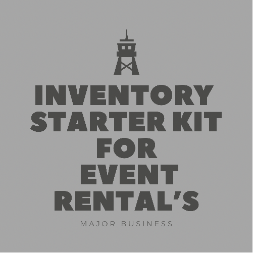 Inventory Starter Kit for Event Rental's