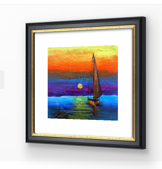 Midnight Mirage, Dreams on the Horizon, Colorful Tides, Moonlit Horizons