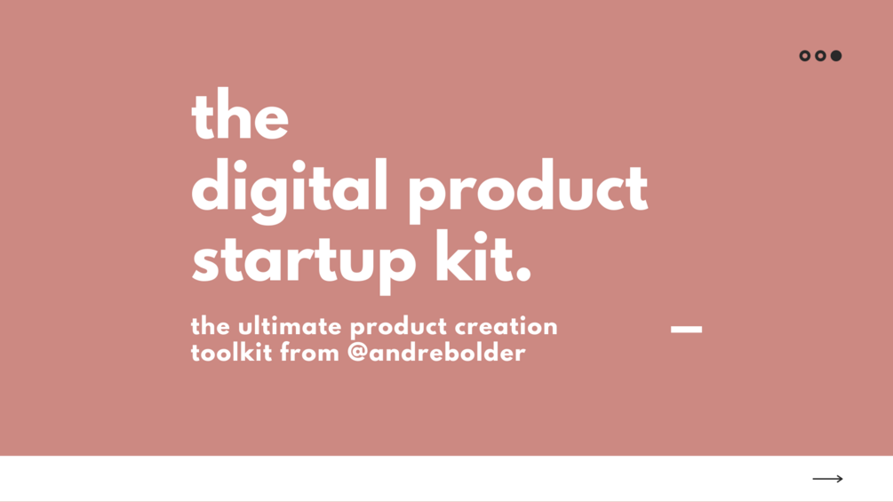 The Digital Product Startup Kit