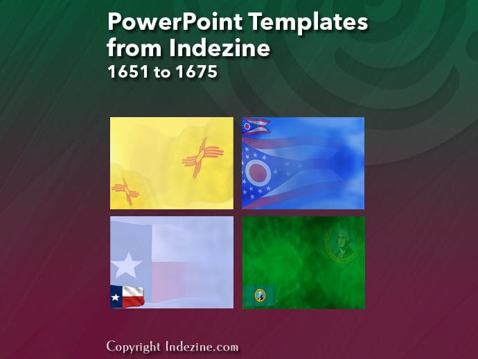PowerPoint Templates from Indezine 067: Designs 1651 to 1675