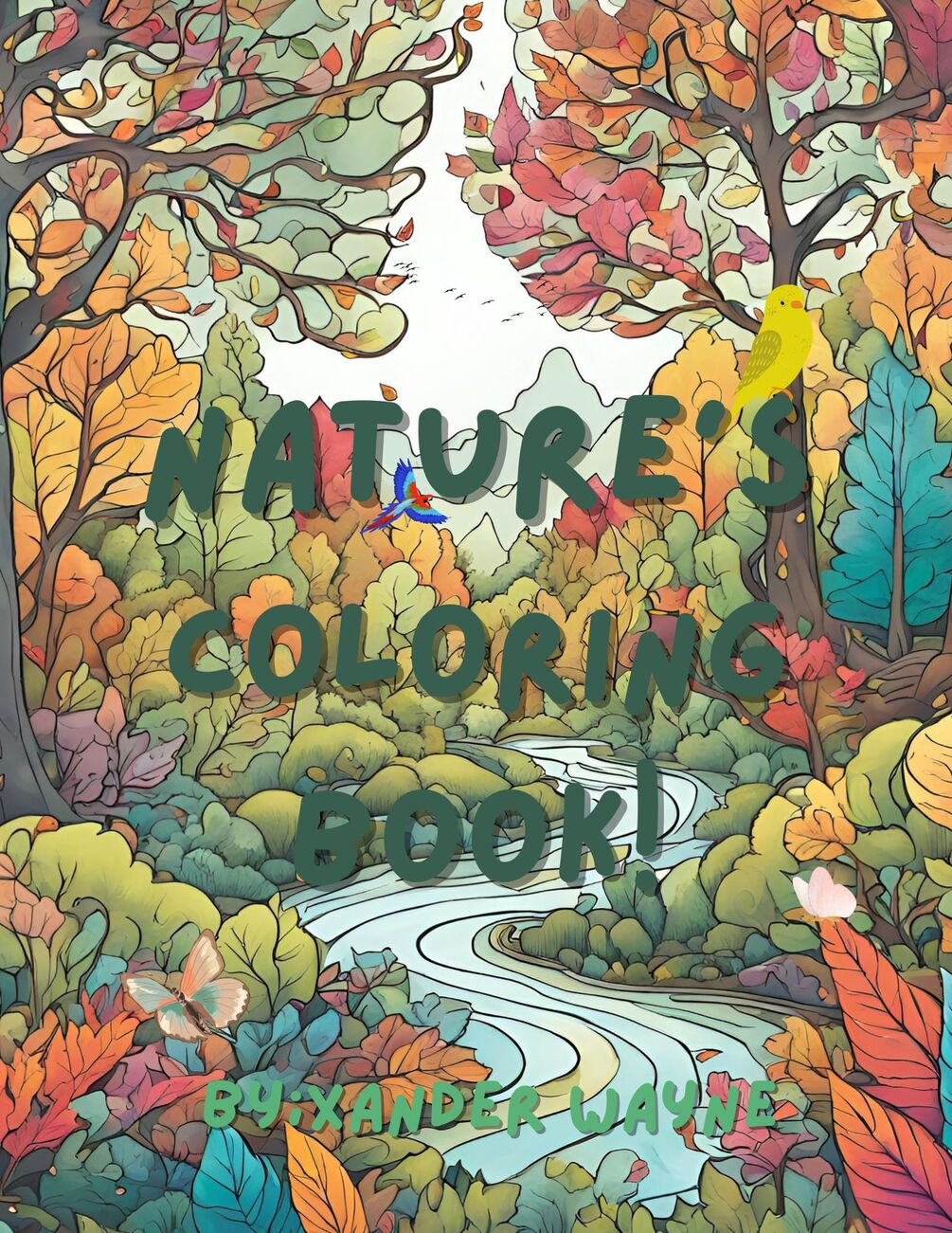 Nature's Coloring EBook for Children's